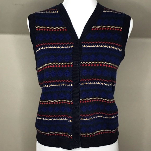 Pendleton | Sweaters | Pendleton Fair Isle Knit Sweater Vest Academia ...